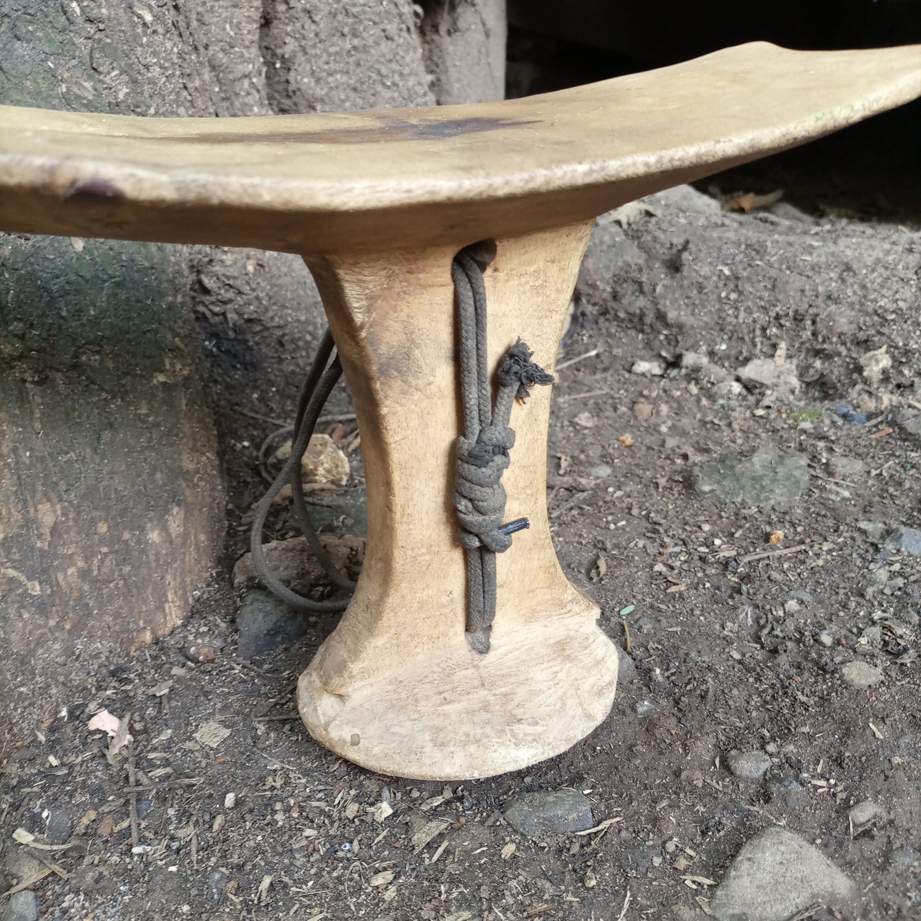 Vintage Turkana Stool Chair Headrest Kenya African Art Original Shelf ...