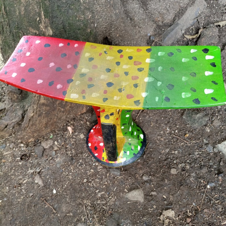 Vintage Turkana Pokot Stool Chair Headrest Antique Kenya African Rasta ...