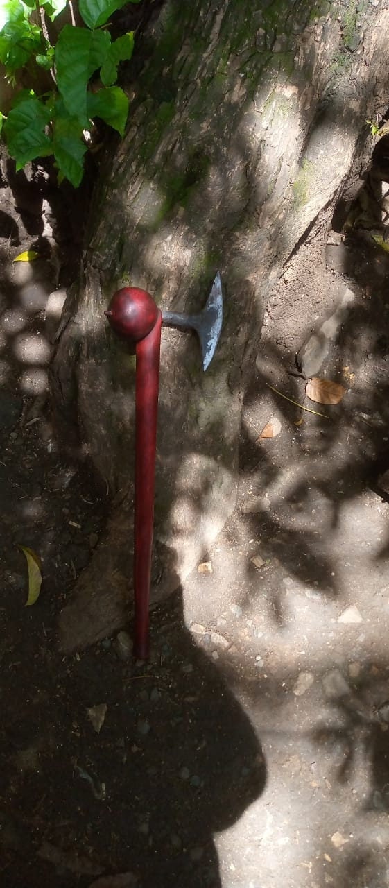 Traditional African Hatchet Ax Shoka Original Handcarved U Pik Wood 17 ...