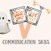 Halloween Essentials PECS Communication Bracelets Trick or Treat Sign ...
