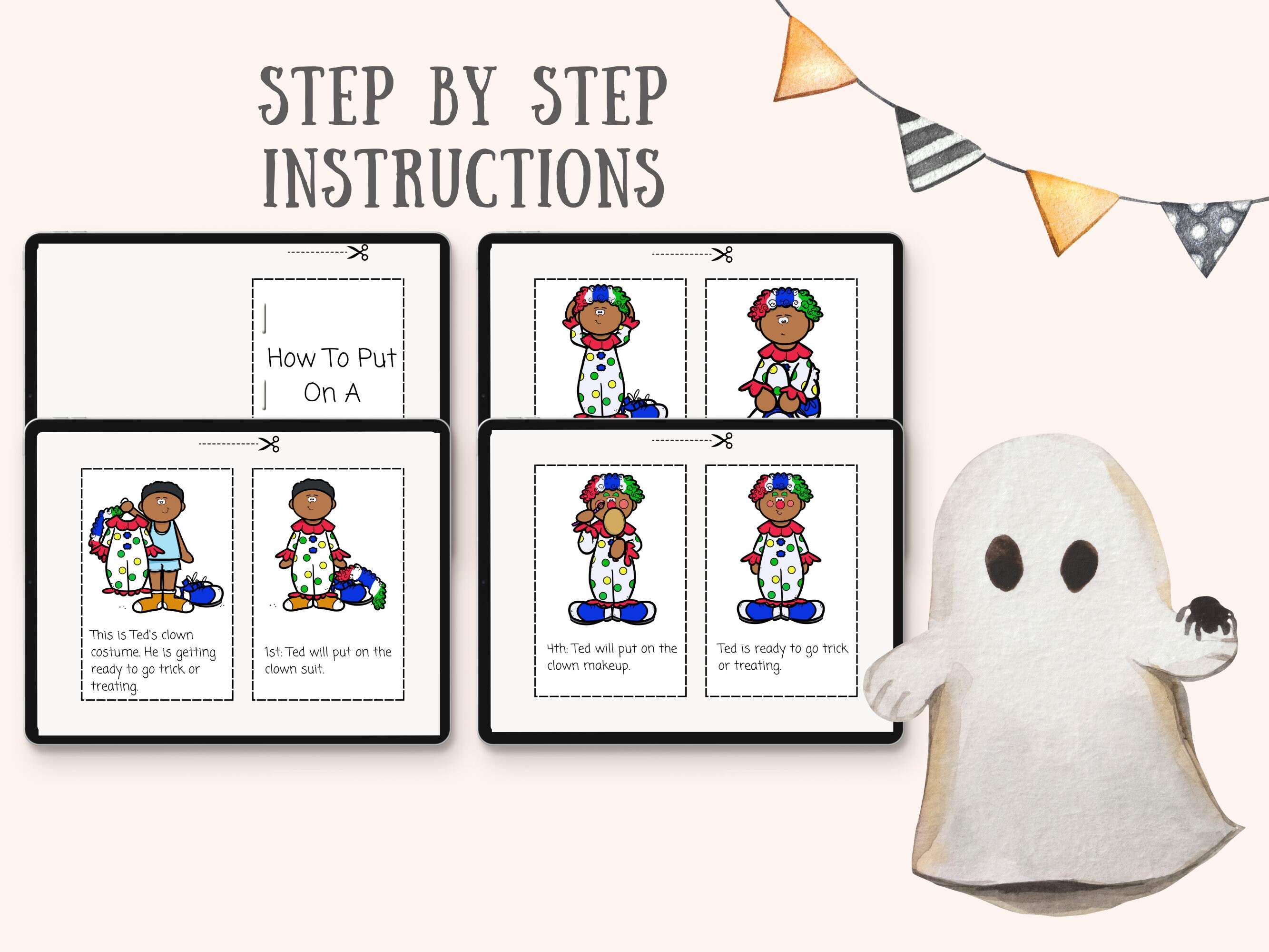 How to Put on a Costume Social Story Autism - Etsy
