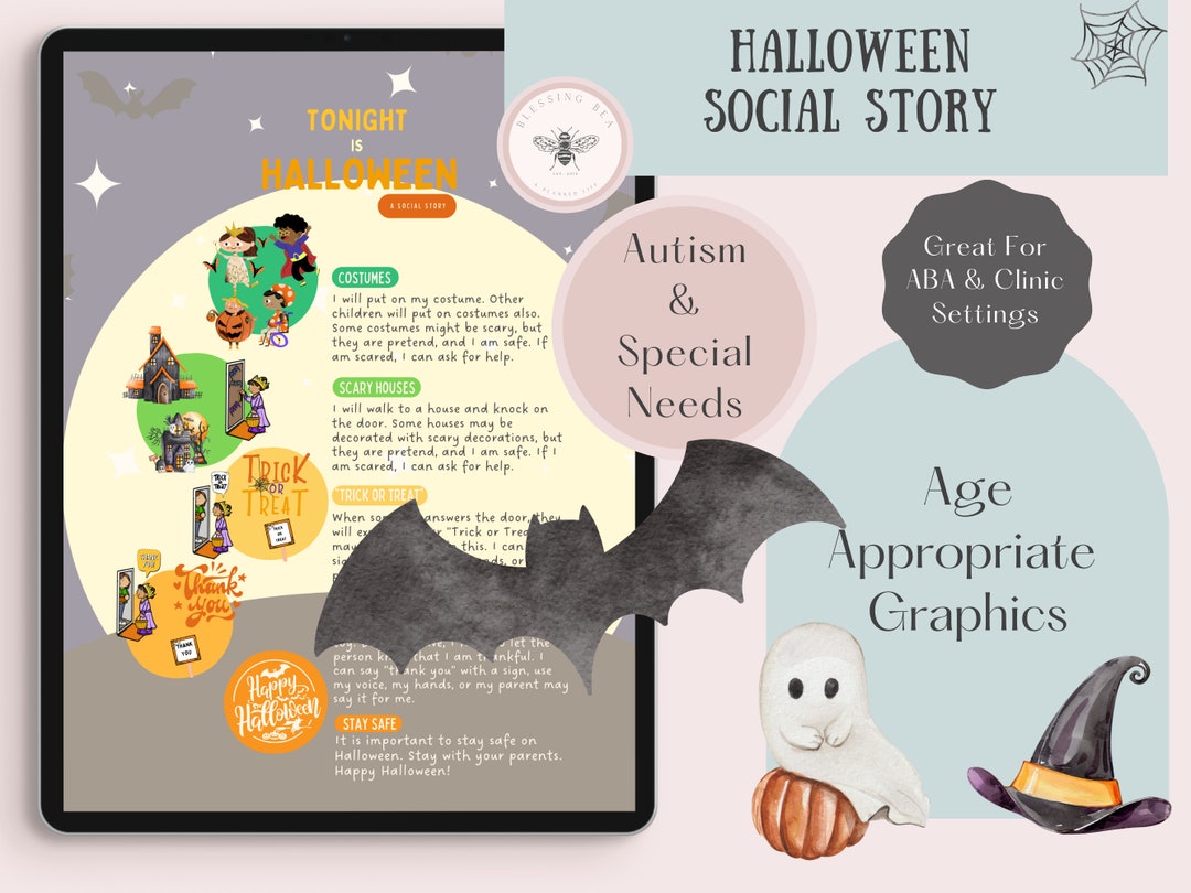 Halloween Social Story Autism - Etsy