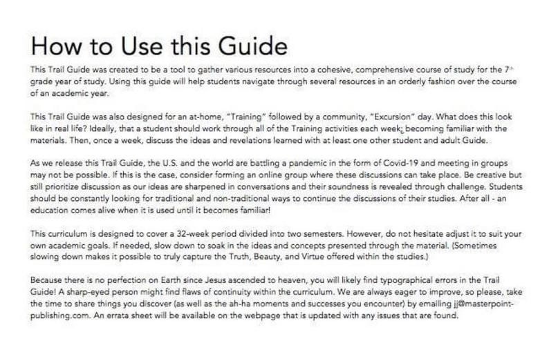 Masterpoint Curriculum Summit 1 Trail Guide (11th Grade) - Etsy