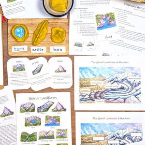 Glacial Landforms Study: Geography Learning Activities Lesson Plan ...