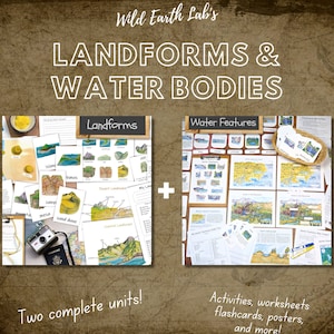 Water and Landforms Homeschool - Etsy