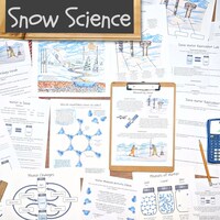 Snow Unit Study & Snowflakes Printable Bundle Winter Homeschool ...