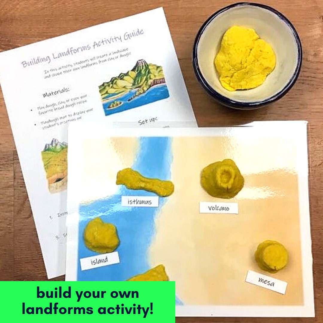 Landforms Unit: Geography Classroom Printables & Activities (PDF ...