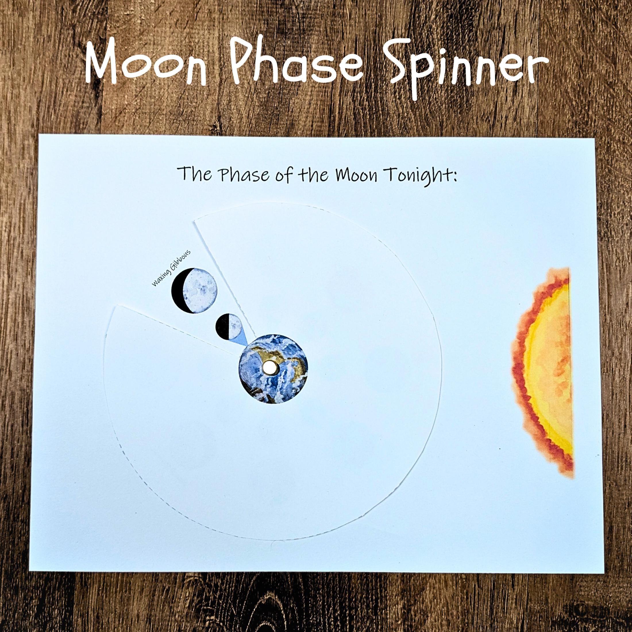 Moon Phases Study: Astronomy Worksheets & Flashcards (PDF Download) - Etsy