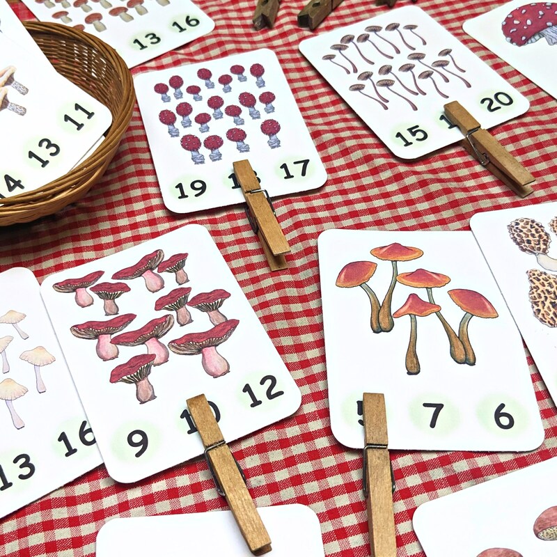 Count and Clip Cards - Etsy