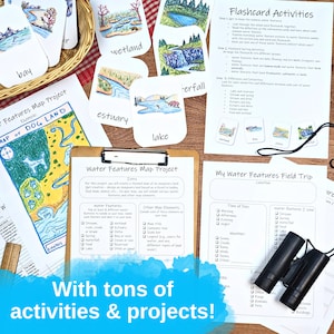 Water Features Unit: a Printable Earth Science Unit, Learn About Common ...