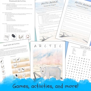 Arctic Unit: Homeschool Science, Animals, Food Web (PDF Download) - Etsy