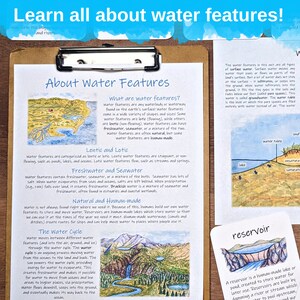 Water Features Unit: a Printable Earth Science Unit, Learn About Common ...