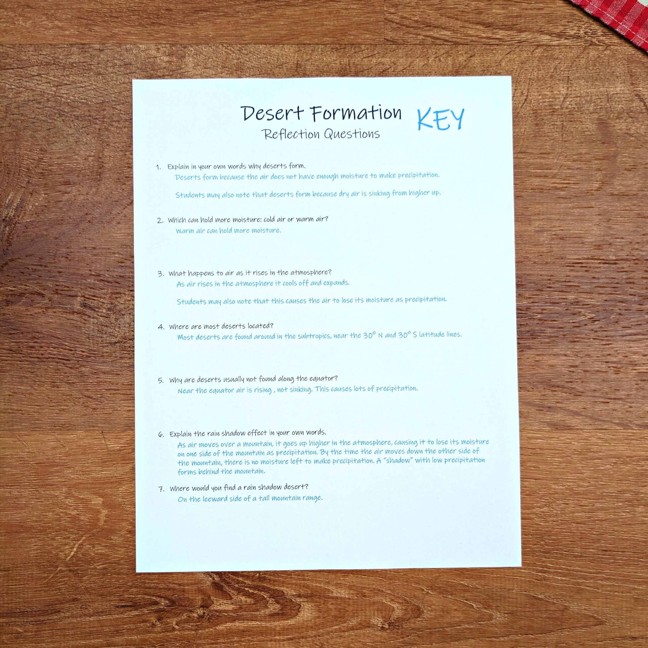 Rain Shadow & Desert: the Rain Shadow Effect, Earth Science, Lesson ...