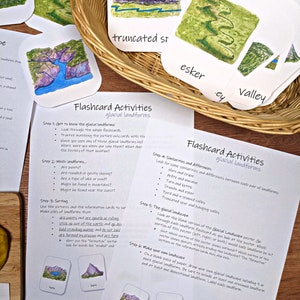 Glacial Landforms Study: Geography Learning Activities Lesson Plan ...