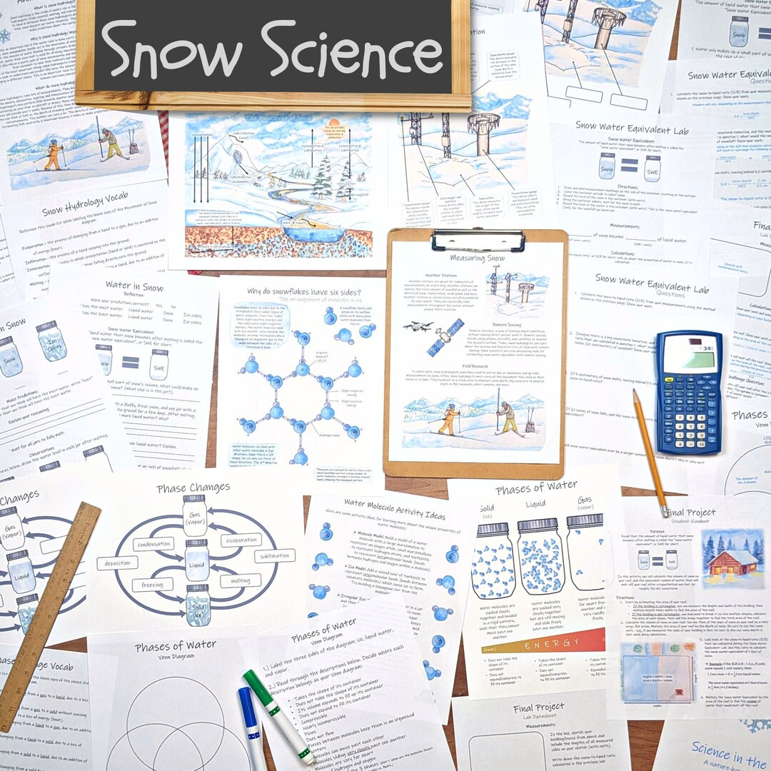 Science in the Snow Unit: Winter STEM Lesson Plan (PDF Download) - Etsy