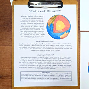 Layers of the Earth: Earth Science Mini Study for Elementary and ...