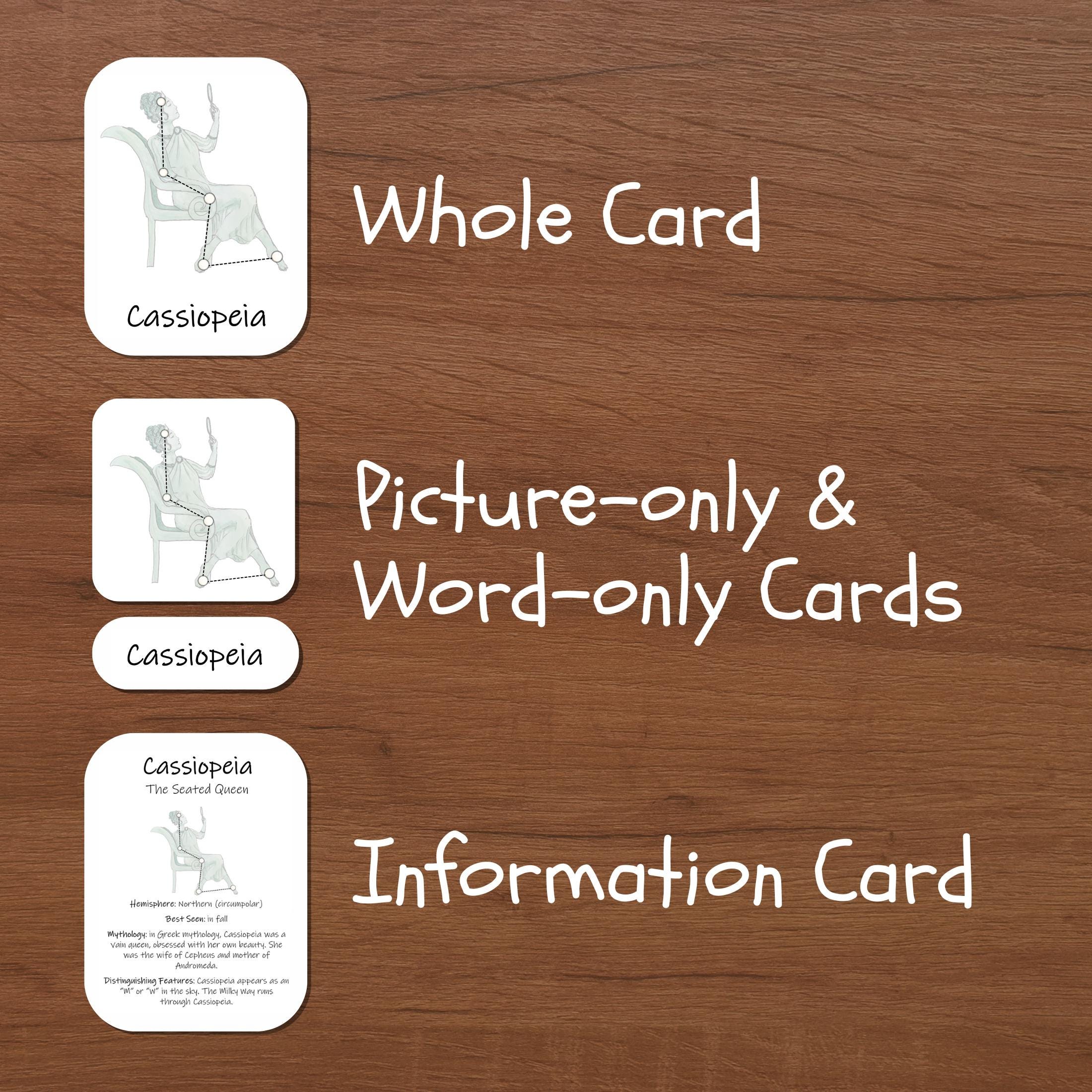 Northern Hemisphere Constellations Flashcards: Star Gazing Cards ...