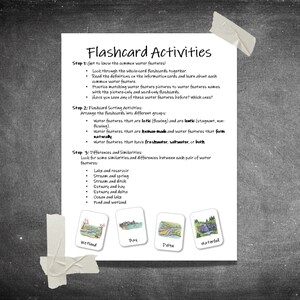 Common Water Features Mini Study: Classroom Earth Science Printables ...