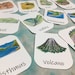 Landforms Three-part Cards: Montessori-style Flashcards, Homeschool ...