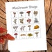 Mushroom Bingo Set: 25 Watercolor Bingo Cards (printable PDF) - Etsy