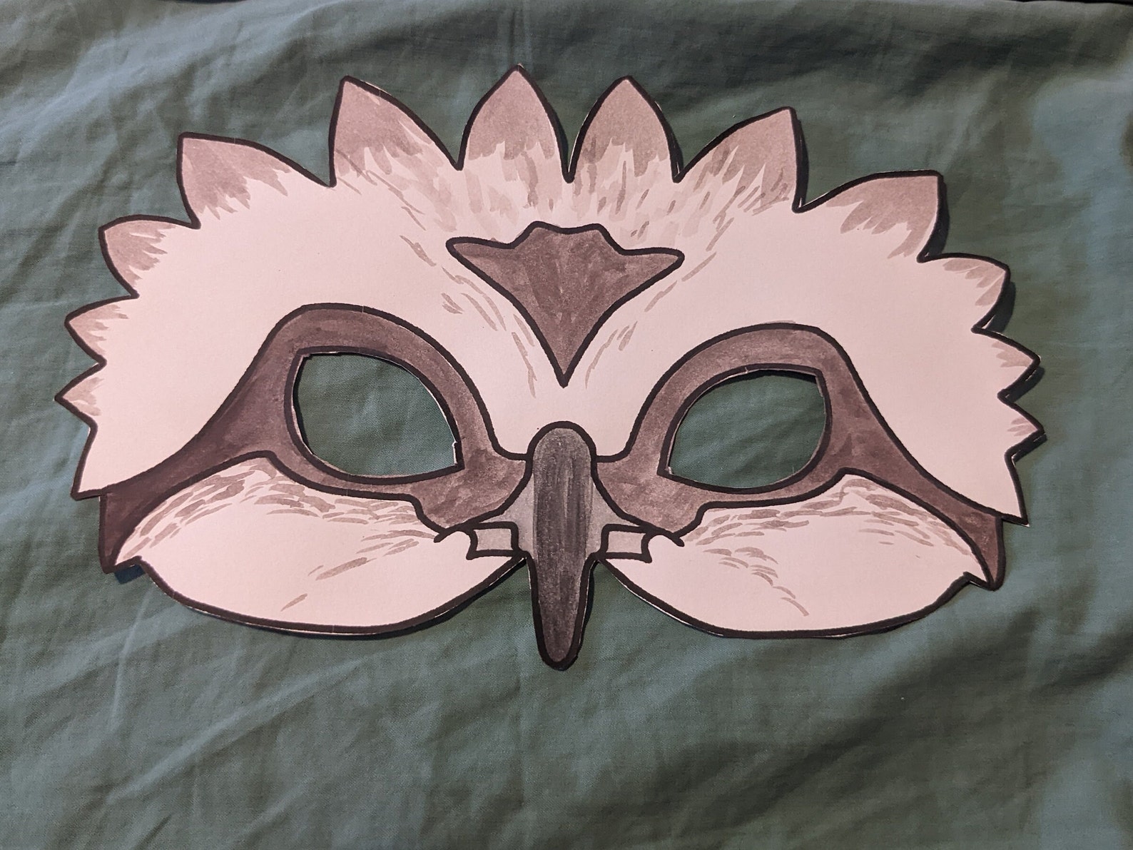 Two Printable Bird Masks: Decorate Your Own Osprey and Owl Masks Crafts ...