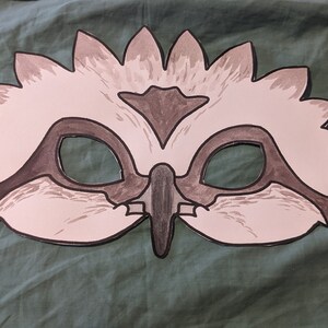 Two Printable Bird Masks: Decorate Your Own Osprey and Owl Masks ...