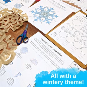 Geometry in the Snow: a Winter Math Unit Study! 3D Shapes, Volume ...