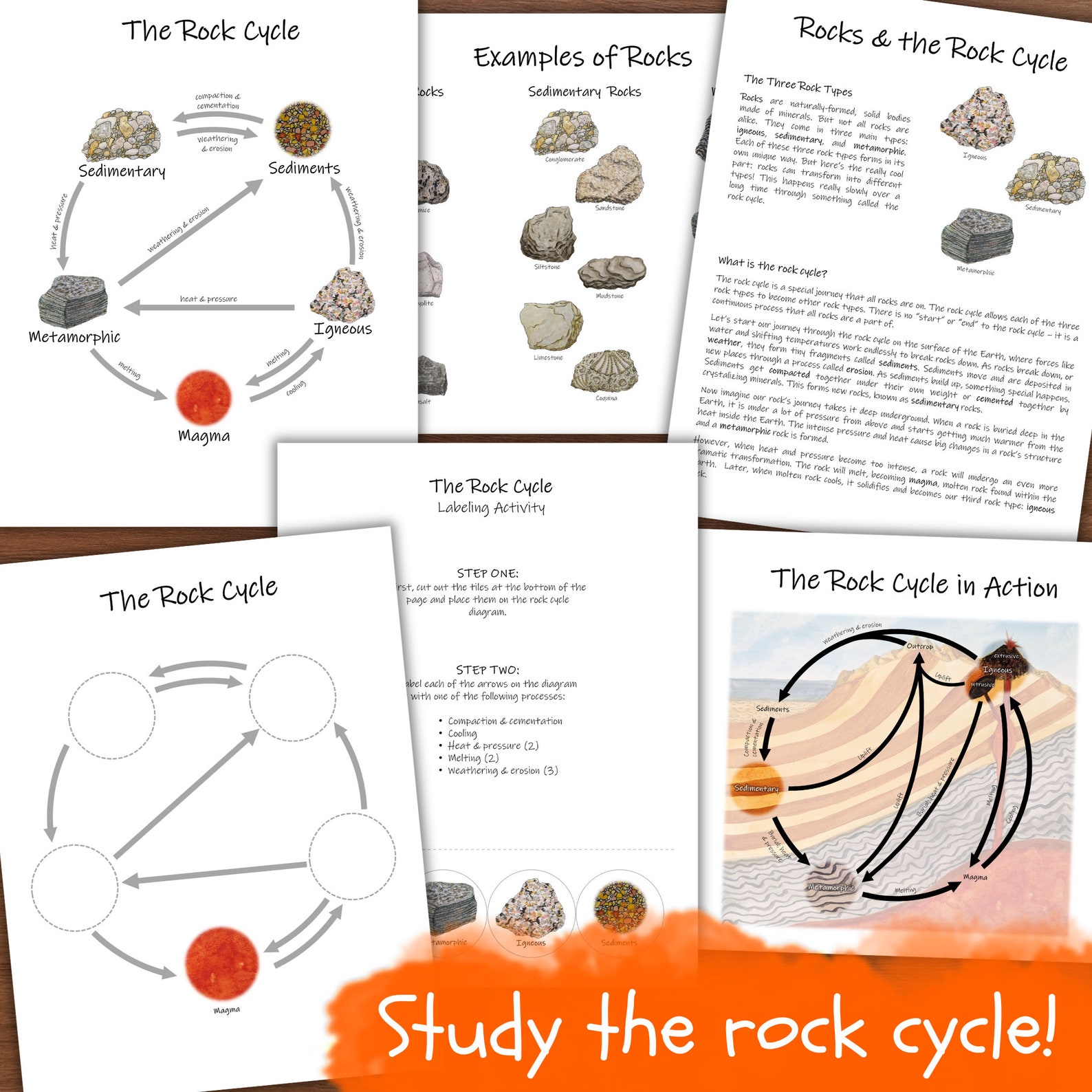 Rocks & Minerals Unit: Earth Science Lessons and Printables! Geology ...