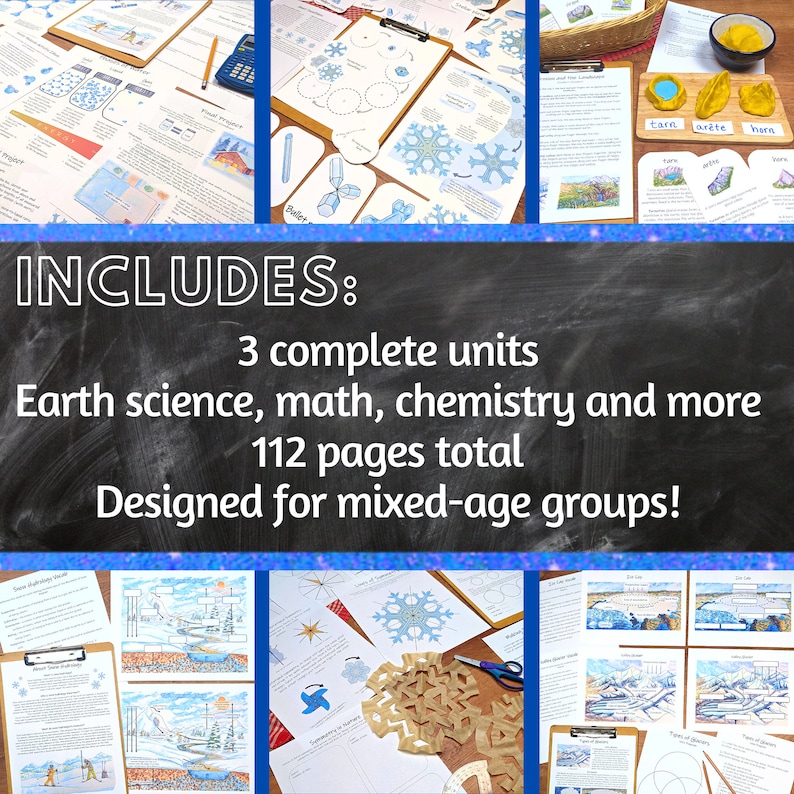 Winter Collection: Science & Math Units for Snow, Geometry, Glaciers ...