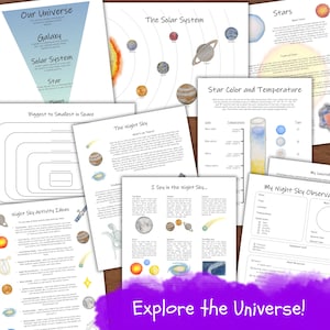 Night Sky Astronomy Unit: Printable Homeschool & Classroom Activities ...