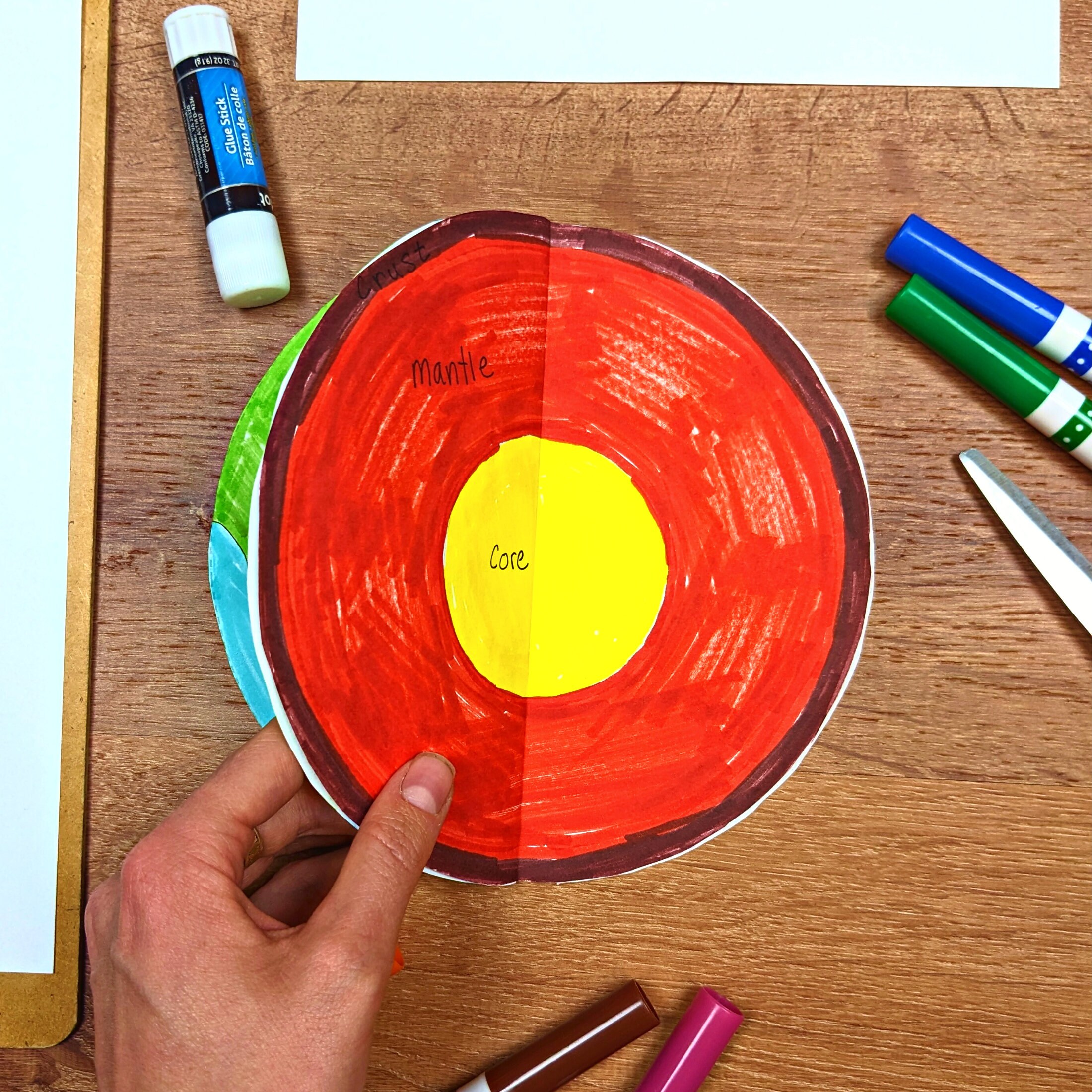 Earth Layers Model: Printable Science Project (PDF Download) - Etsy