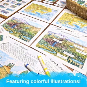 Water Features Unit: a Printable Earth Science Unit, Learn About Common ...