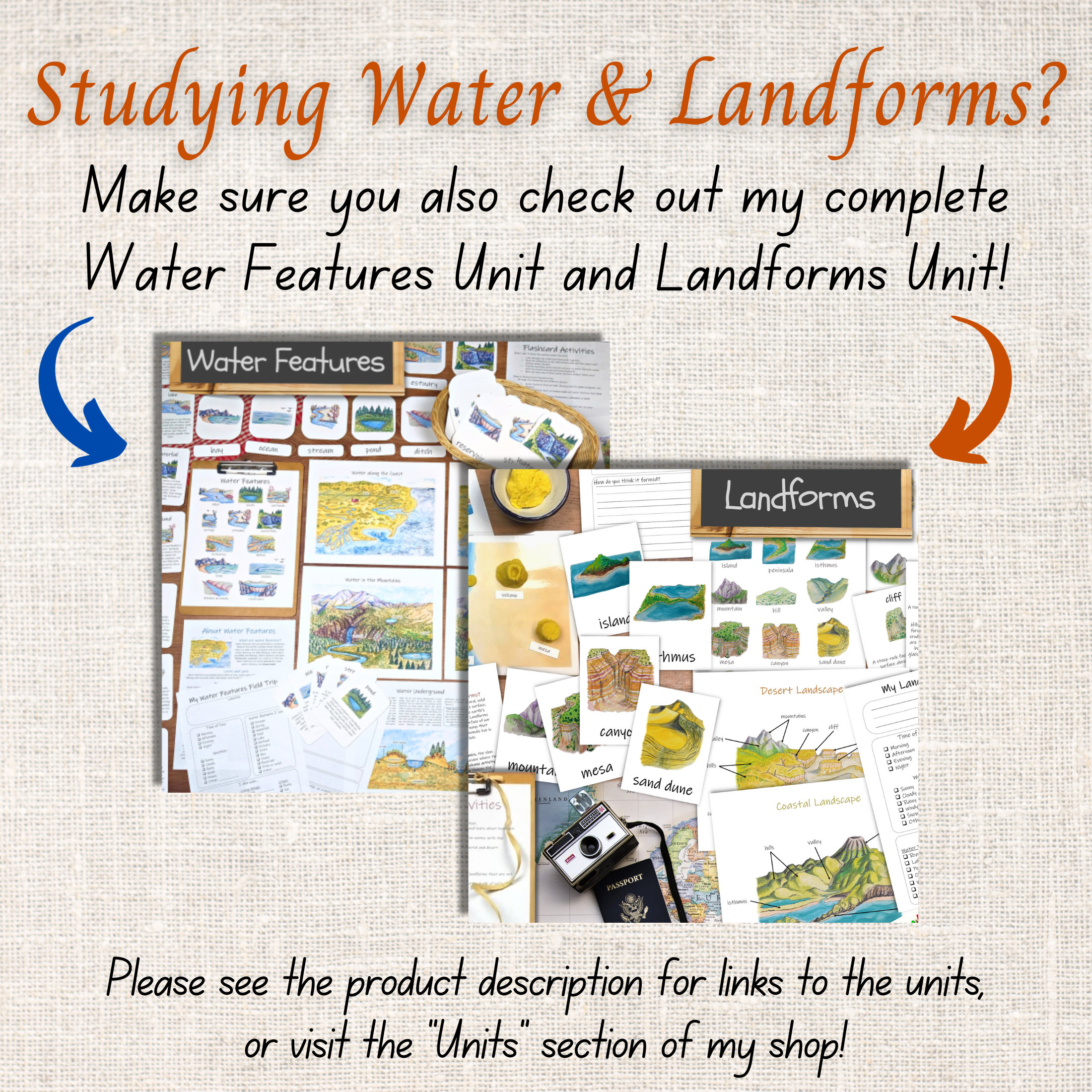 Landforms Bingo Set: 25 Unique Bingo Cards Review Game for Studying ...