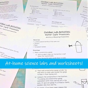 Water Cycle Unit: Earth Science Study With At-home Science Lab ...