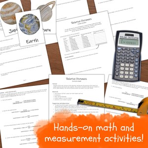 Math Activities: Solar System Distances Lab! Measurement and Math ...