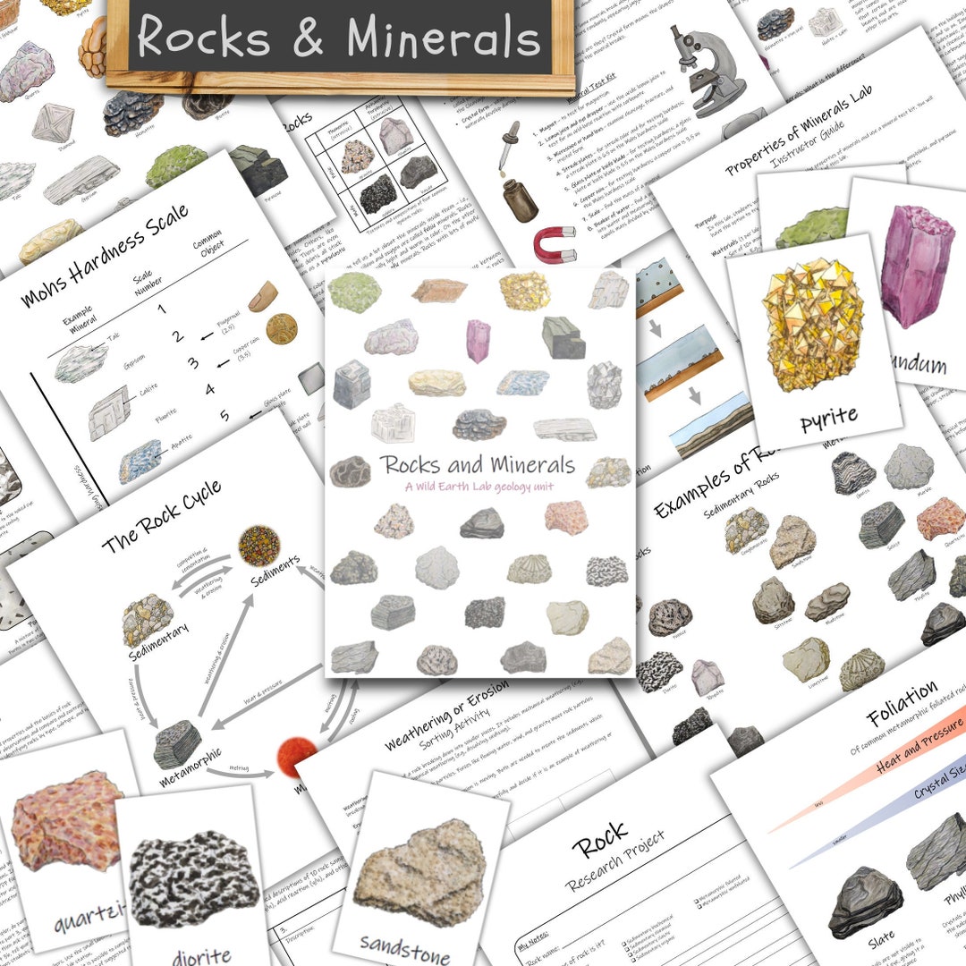 Rocks & Minerals Unit: Earth Science Lessons and Printables! Geology ...