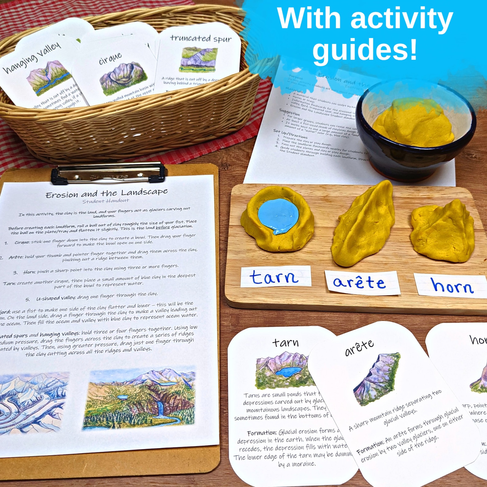 Glacial Landforms Study: Geography Learning Activities! Lesson Plan ...