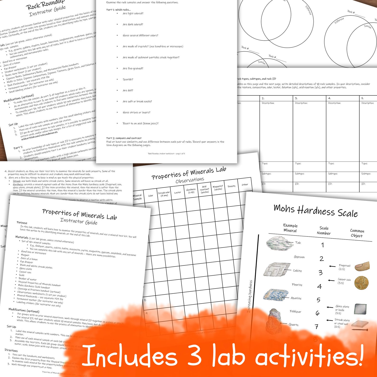 Rocks and Minerals Unit: Earth Science Lessons and Printables (PDF) - Etsy