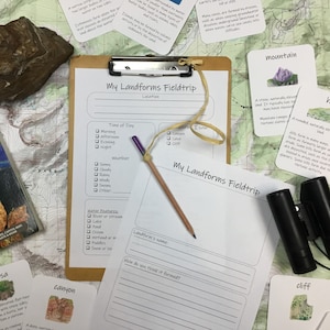 Landforms & Waterbodies Bundle: Homeschool Geography Activities (PDF ...
