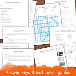 Rocks & Minerals Unit: Earth Science Lessons and Printables! Geology ...