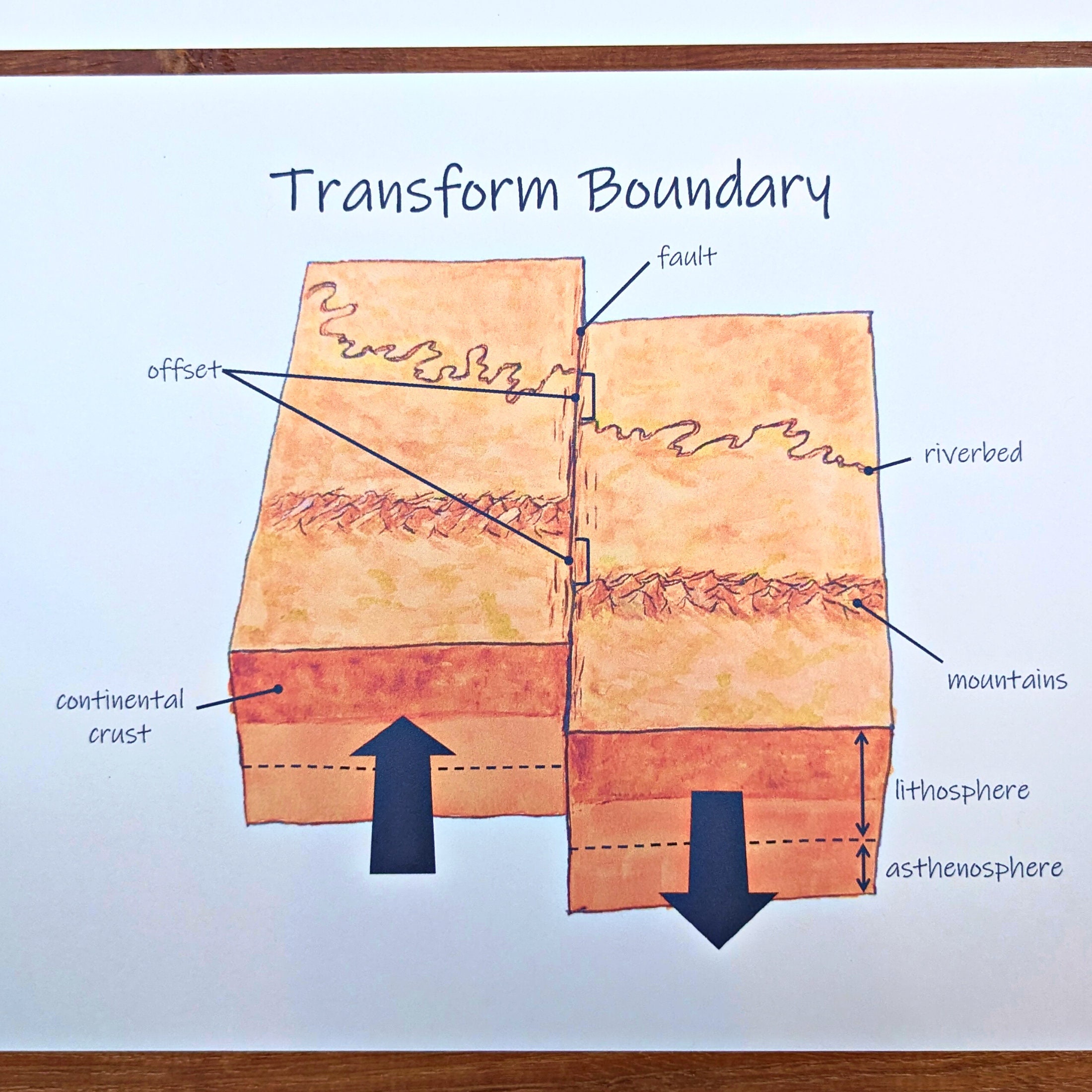 Tectonic Plate Boundary Diagrams: Convergent, Divergent, and Transform ...