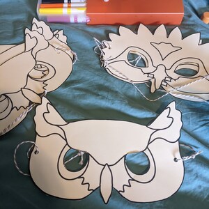 Two Printable Bird Masks: Decorate Your Own Osprey and Owl Masks ...