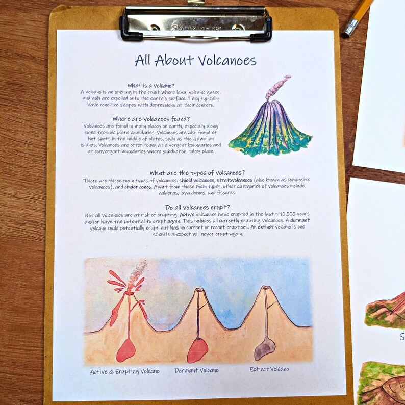 Volcano Mini Study: Earth Science Curriculum, Volcanoes Lesson Plan ...