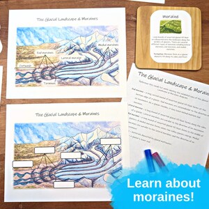 Glacial Landforms Study: Geography Learning Activities! Lesson Plan ...