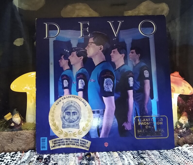 DEVO New Traditionalists Gold Stamp Promo 1981 Vinyl Record W/poster ...