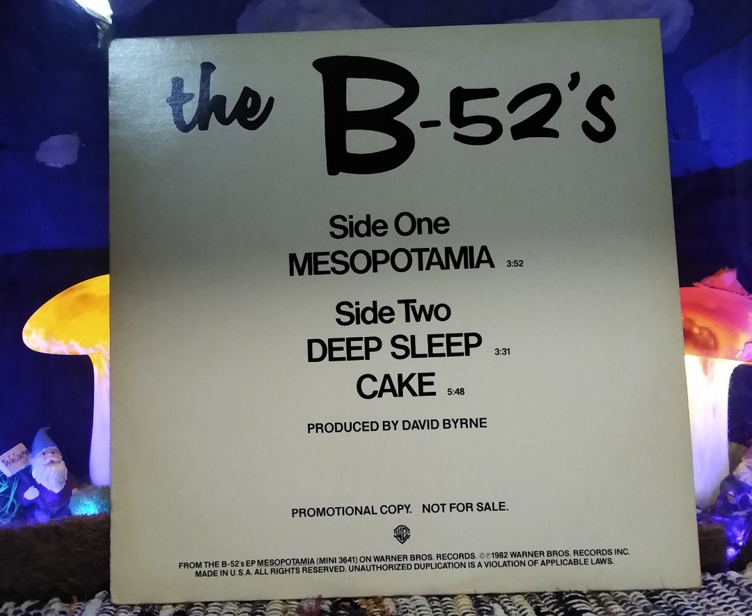 The B-52's Mesopotamia Deep Sleep Cake 1982 Extremely RARE Promo Vinyl ...