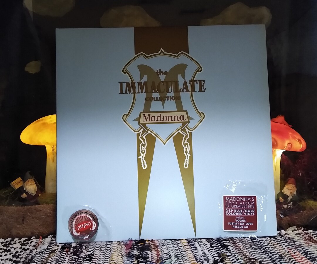 Madonna the Immaculate Collection 2017 2LP 180 Gram Blue Marble Gold ...
