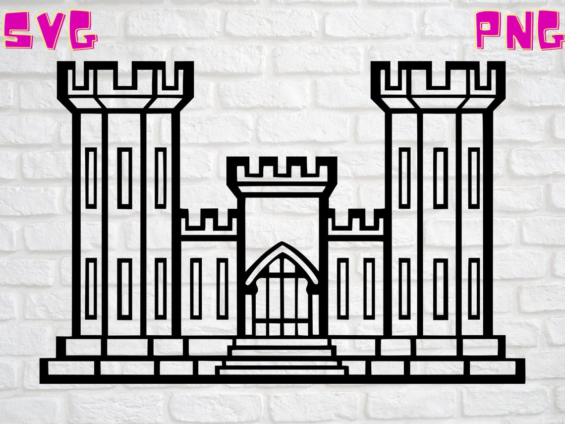 US Army Corps of Engineers Castle SVG Digital File Only SVG | Etsy
