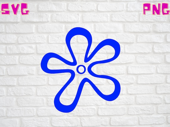 SpongeBob SquarePants Flower Cloud SVG Solo archivo digital | Etsy