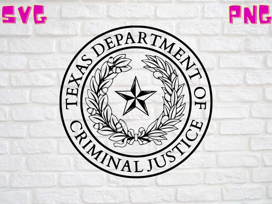 Texas Department of Criminal Justice Seal Logo SVG digitale | Etsy